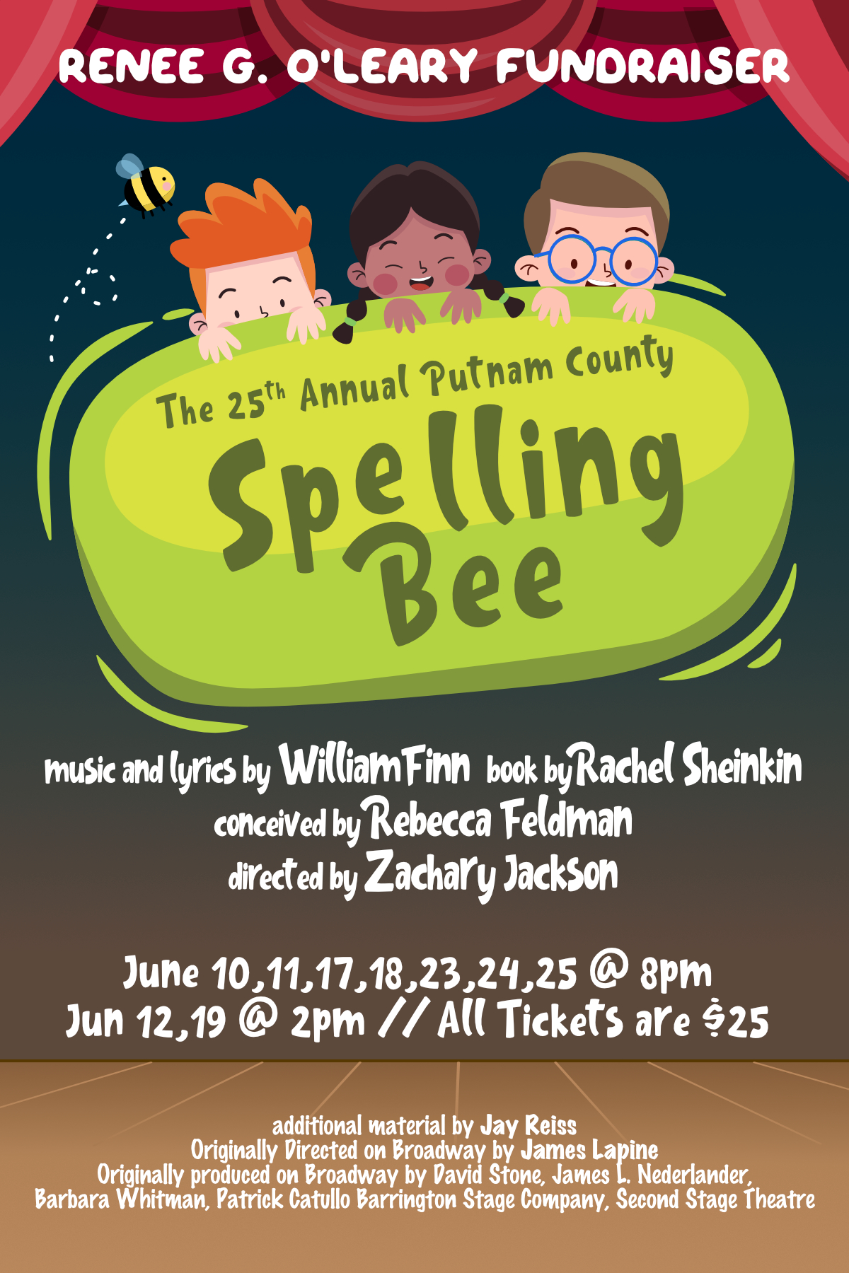 Audition 25th Annual Putnam County Spelling Bee Chapel Street Players Audition 25th Annual Putnam County Spelling Bee Chapel Street Players